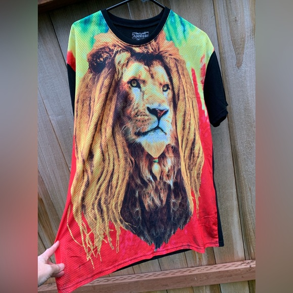 apostasy | Shirts | Mesh Top Lion Rasta Colors New | Poshmark